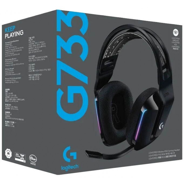 Купить наушники Logitech G733 Lightspeed Wireless (черный) в Минске, цена