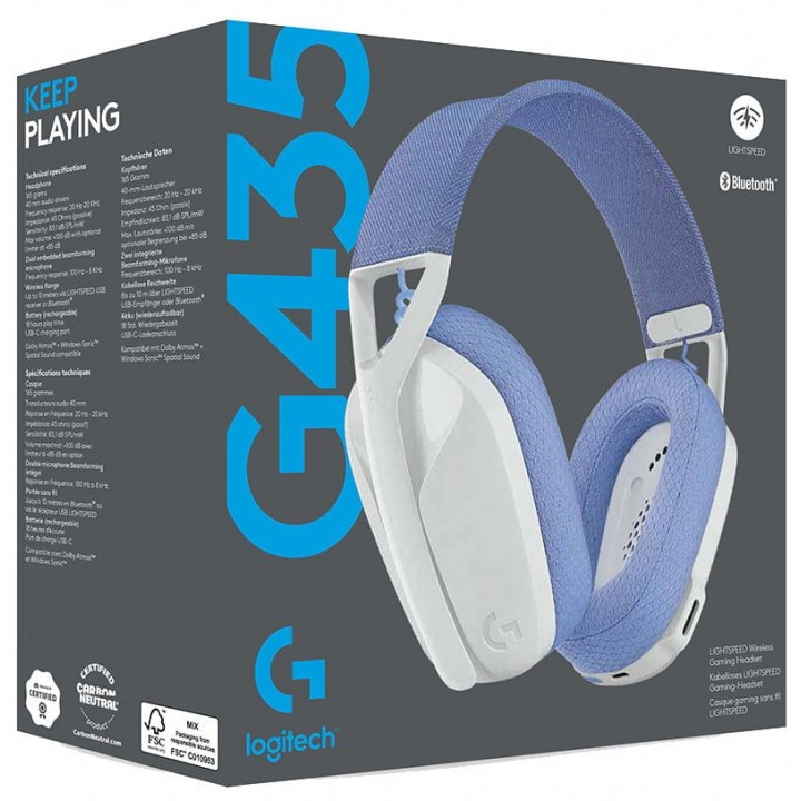 Купить наушники Logitech G435 (белый) в Минске, цена