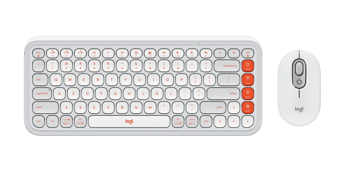 Клавиатура мышь Logitech Pop Icon Combo белый купить в Минске цена