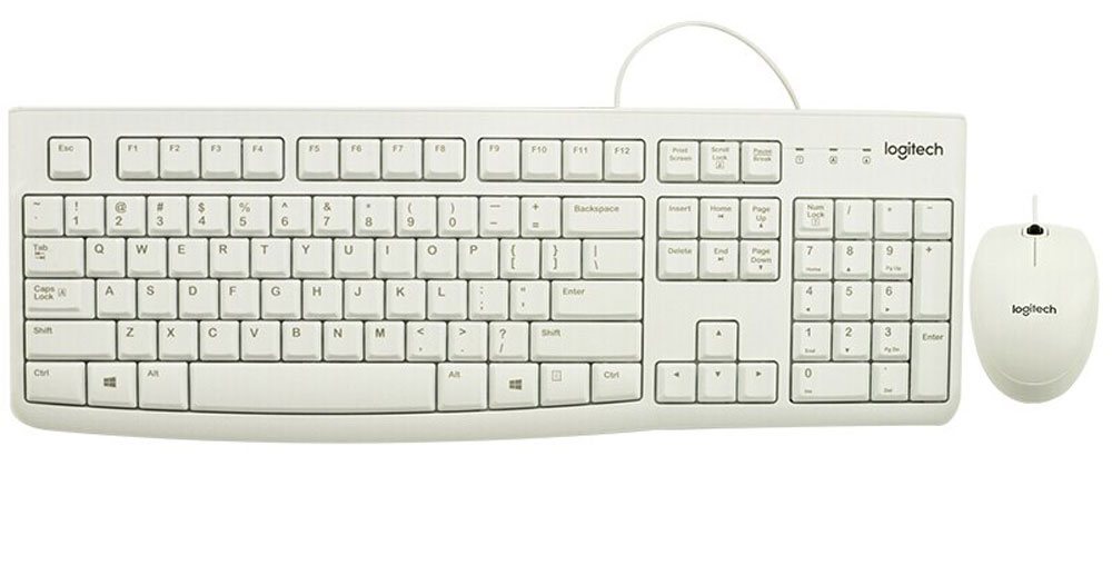 Клавиатура + мышь Logitech Desktop MK120 (белый) купить в Минске в ...